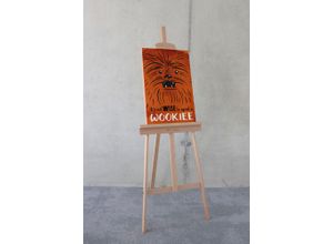 4055065032301 - Leinwandbild KOMAR Star Wars Don´t Upset Wookiee - Größe 40 x 60 cm bunt (farbe rahmen braun farbe bild(er) bunt) B40cm H60cm T2cm Papier Holz Bilder Keilrahmenbild mit Echtholzrahmen Kinderzimmer