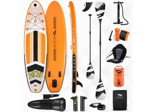 4054748045652 - Stand Up Paddle Board AUKAI Pro mit Kajak-Sitz und Motor orange