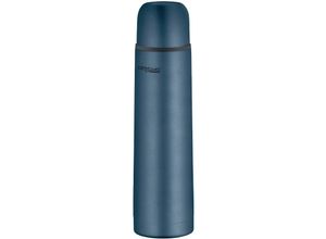5010576983435 - Isolierflasche THERMOCAFÉ TC EVERYDAY Edelstahlkörper spülmaschinenfest blau (night blau mat) H295cm Edelstahl Kunststoff Silikon Trinkflaschen mit Twist & Pour Lid und Trinkbecher (nicht isoliert)