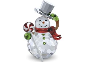 9009656554340 - Dekofigur SWAROVSKI Holiday Cheers Dulcis Snowman Schneemann 5655434 bunt (kristallweiß rot grün weiß) Dekofiguren B H T 420cm x 680cm x 450cm Schneemann Kristall Metall Kristall B420cm H680cm T450cm