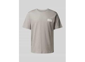 5715671957496 - T-Shirt mit Label-Print Modell ECORP