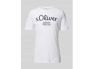 4099973856093 - T-Shirt mit Label-Print