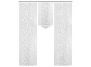 4056751278492 - Schiebegardine HOME WOHNIDEEN JENNA Gr 1 weiß B57cm H225cm Polyester Gardinen Schiebevorhang Jacquard Set 4056751278492 - Schiebegardine HOME WOHNIDEEN JENNA Gr 1 weiß B57cm H225cm Polyester Gardinen Schiebevorhang Jacquard Set