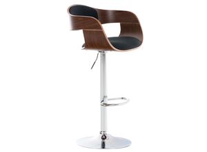 4066708698891 - Barhocker Kingsley Holz Stoff Walnuss Blau 4066708698891 - Barhocker Kingsley Holz Stoff Walnuss Blau