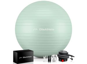 4260696120215 - EliteAthlete® Gymnastikball Sitzball Büro ergonomisch mit Anti Burst System - Fitness Yoga Pilates Schwangerschaft - Schwangerschaftsball Fitnessball Yogaball - Yoga Ball inkl Luftpumpe - Mint 65cm 4260696120215 - EliteAthlete® Gymnastikball Sitzball Büro ergonomisch mit Anti Burst System - Fitness Yoga Pilates Schwangerschaft - Schwangerschaftsball Fitnessball Yogaball - Yoga Ball inkl Luftpumpe - Mint 65cm