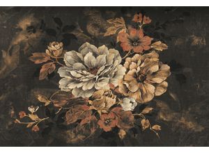 4059432184877 - Fototapete Atelier 47 Flowers Artwork 2 Tapeten Fototapete Blumen Vintage Flowers Gr B L 4 m x 27 m orange (beige weiß orange) Fototapeten Blumen Tapeten