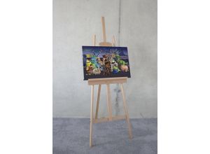 4055065032172 - Leinwandbild KOMAR Toy Story The Greatest Team - Größe 60 x 40 cm bunt (farbe rahmen braun farbe bild(er) bunt) B60cm H40cm T2cm Papier Holz Bilder Keilrahmenbild mit Echtholzrahmen Kinderzimmer