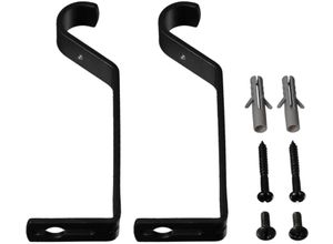 4016318202520 - Träger Gr 1 grau (anthrazit) L132cm Ø2cm Gardinenstangenhalterungen für Gardinenstangen Ø 20 mm