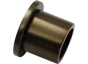 4003018280453 - Wandbefestigung Nischenträger für Gardinenstangen braun (bronzefarben) B2cm L4cm Gardinenstangenhalterungen Serie Einzelprogramm Chicago Ø 20 mm
