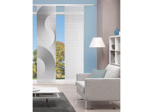 4056751513852 - Schiebegardine VISION BEXON Gr 1 grau B60cm H260cm Polyester Gardinen SCHIEBEVORHANG BAMBUS DIGITALDRUCK