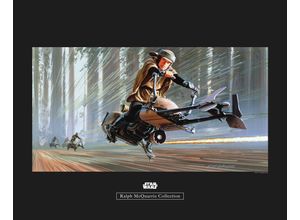 4055065163920 - Bild KOMAR Star Wars Classic RMQ Endor Speeder bunt (farbe bild(er) bunt) B50cm H40cm Papier Holz Bilder Wandbild zur Dekoration im Kinderzimmer - ohne Rahmen