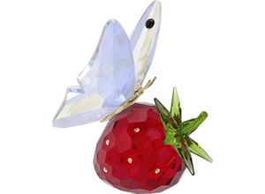 9009656668467 - Dekofigur SWAROVSKI Kristallfigur Sammelfigur Idyllia Schmetterling und Erdbeere 5666846 Dekofiguren Gr B H 3 cm x 51 cm Schmetterling und Erdbeere bunt (rot grün goldfarben kristallweiß schwarz) Weihnachtsengel Weihnachtsfiguren Kristall