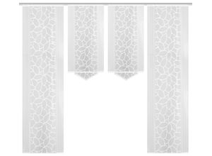 4056751278683 - Schiebegardine HOME WOHNIDEEN JENNA Gr 2 weiß B57cm H245cm Polyester Gardinen Schiebevorhang Jacquard Set 4056751278683 - Schiebegardine HOME WOHNIDEEN JENNA Gr 2 weiß B57cm H245cm Polyester Gardinen Schiebevorhang Jacquard Set