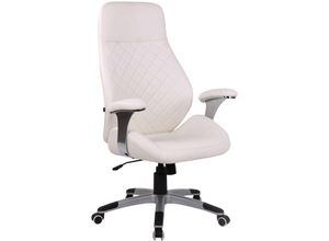 4251563468660 - Bürostuhl Layton Mit Leichtlaufrollen Chefsessel Mit Lehne Höhenverstellbarer Ergonomischer Bürosessel