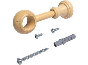 4016318002144 - Träger Thüringen Gr 1 beige (natur) L125cm Gardinenstangenhalterungen für Gardinenstangen Ø 28 mm