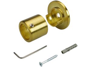 4016318167201 - Wandbefestigung LIEDECO gold (goldfarben matt) Ø16cm Gardinenstangenhalterungen für Gardinenstangen Ø 16 mm 4016318167201 - Wandbefestigung LIEDECO gold (goldfarben matt) Ø16cm Gardinenstangenhalterungen für Gardinenstangen Ø 16 mm