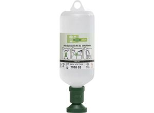 5715205470729 - B-SAFETY Augenspülflasche 09 % NaCl 1000 ml VE 6 Stk transparent grün