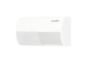 4049657038901 - CWS Toilettenpapierspender Clear+ für Haushaltsrollen Kunststoff weiß