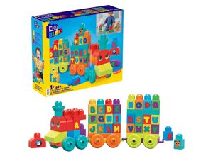 0887961397123 - Mega Bloks ABC Lernzug (60 Teile) Steck-Bausteine Bauklötze Lernspielzeug mehrfarbig
