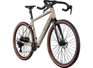 4250845959407 - Remington G100 E Bike Gravelbike 28 Zoll Pedelec 360 Wh Elektrofahrrad 10 Gang Fahrrad beige 51 cm
