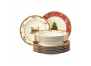 4052212108599 - Tafelservice SELTMANN WEIDEN Teller Set Weihnachten Advent Geschirr-Set Marie-Luise Geschirr-Sets Gr 12 tlg beige (elfenbeinfarben) Tafelservice mit weihnachtlichem Dekor Made in Germany 12 Teile für 6 Personen 4052212108599 - Tafelservice SELTMANN WEIDEN Teller Set Weihnachten Advent Geschirr-Set Marie-Luise Geschirr-Sets Gr 12 tlg beige (elfenbeinfarben) Tafelservice mit weihnachtlichem Dekor Made in Germany 12 Teile für 6 Personen