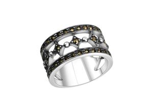 4006046383073 - Zeeme Gemstones Ring 925 - Sterling Silber Markasit schwarz Geschwärzt (Größe 062 (197))