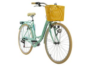 4250547528710 - KS Cycling Damenfahrrad 28 Cantaloupe mint mit Korb RH 48 cm