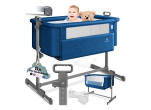 4260663285930 - KESSER® Zustellbett Hubi 3in1 Baby Beistellbett Reisebett Babybett mit weich Matratze mit Rollen Kinderbett 5-fach Höhenverstellung Faltbare Seitenwand für zu Hause und unterwegs 4260663285930 - KESSER® Zustellbett Hubi 3in1 Baby Beistellbett Reisebett Babybett mit weich Matratze mit Rollen Kinderbett 5-fach Höhenverstellung Faltbare Seitenwand für zu Hause und unterwegs