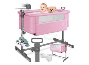 4255598310987 - KESSER® Zustellbett Hubi 3in1 Baby Beistellbett Reisebett Babybett mit weich Matratze mit Rollen Kinderbett 5-fach Höhenverstellung Faltbare Seitenwand für zu Hause und unterwegs 4255598310987 - KESSER® Zustellbett Hubi 3in1 Baby Beistellbett Reisebett Babybett mit weich Matratze mit Rollen Kinderbett 5-fach Höhenverstellung Faltbare Seitenwand für zu Hause und unterwegs