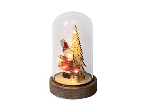 4255701927866 - Beleuchtete Weihnachtsdekoration Weihnachtsmann mit Geschenk