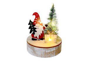 4255701927941 - Beleuchtete Weihnachtsdeko Weihnachtswichtel mit Geschenk 4255701927941 - Beleuchtete Weihnachtsdeko Weihnachtswichtel mit Geschenk