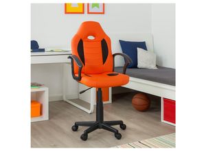 4255701914231 - Schreibtischstuhl höhenverstellbar Daytona Junior Orange