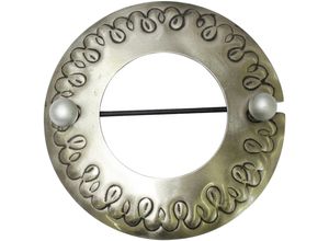 4003018280217 - Dekoklammer Dekospange Ring Gr 1 silber (edelstahlfarben) Ø12cm Metall Gardinenbefestigungen zur einfachen Befestigung und Dekoration