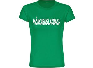 4068859515379 - multifanshop Damen T-Shirt - Mönchengladbach - Textmarker - Druck weiß - Frauen
