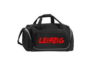 4068859160371 - multifanshop Sporttasche - Leipzig - Textmarker - Druck rot - Tasche