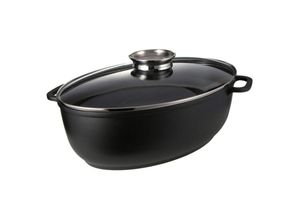 4034127242056 - Alu Guss Bräter Schmor Topf Pfanne Kasserolle Aromaknauf Glas Deckel Antihaft 8L 4034127242056 - Alu Guss Bräter Schmor Topf Pfanne Kasserolle Aromaknauf Glas Deckel Antihaft 8L