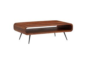 4255632516665 - Massivholz Wohnzimmertisch Modern & elegant Sheeshamholz Staufach