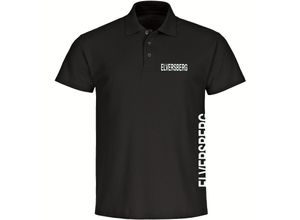 4068859559625 - multifanshop Poloshirt - Elversberg - Brust & Seite - Druck weiß - Polo