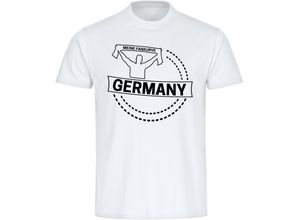 4068859345556 - multifanshop Herren T-Shirt - Germany - Meine Fankurve - Druck schwarz - Männer