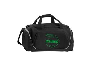 4068859180324 - multifanshop Sporttasche - Wolfsburg - Meine Fankurve - Druck grün - Tasche