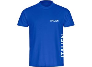 4068859417277 - multifanshop Kinder T-Shirt - Italien - Brust & Seite - Druck weiß - Kind
