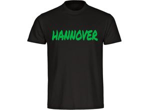 4068859516505 - multifanshop Herren T-Shirt - Hannover - Textmarker - Druck grün - Männer