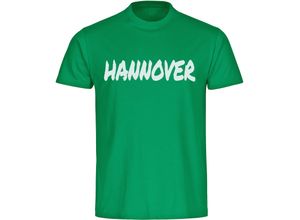 4068859517663 - multifanshop Kinder T-Shirt - Hannover - Textmarker - Druck weiß - Kind