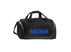 4068859067496 - multifanshop Sporttasche - Karlsruhe - Textmarker - Druck blau - Tasche