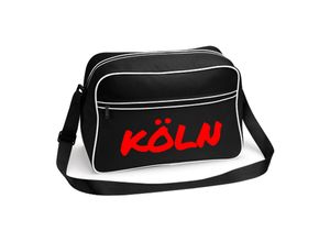 4068859521028 - multifanshop Retrotasche - Köln - Textmarker - Druck rot - Tasche