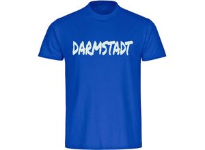 4068859525200 - multifanshop Herren T-Shirt - Darmstadt - Textmarker - Druck weiß - Männer