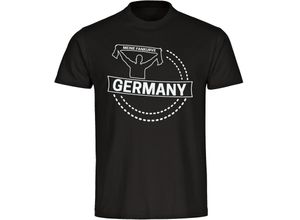 4068859358594 - multifanshop Kinder T-Shirt - Germany - Meine Fankurve - Druck weiß - Kind