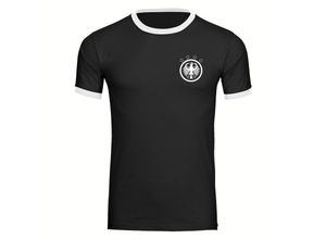 4068859367954 - multifanshop Kontrast T-Shirt - Germany - Adler Retro - Druck weiß - Männer