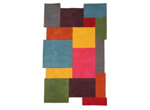 4255632532344 - Handgetufteter Wollteppich Thames Eva - Geometrisch & Modern Farbe Multi 200x290 cm Kadima Design