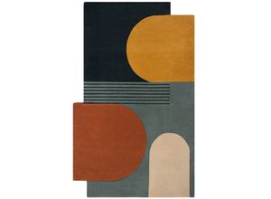 4255632532580 - Abstrakt-Geometrischer Wollteppich Thames Lily - Farbe Türkis 200x290 cm Kadima Design 4255632532580 - Abstrakt-Geometrischer Wollteppich Thames Lily - Farbe Türkis 200x290 cm Kadima Design